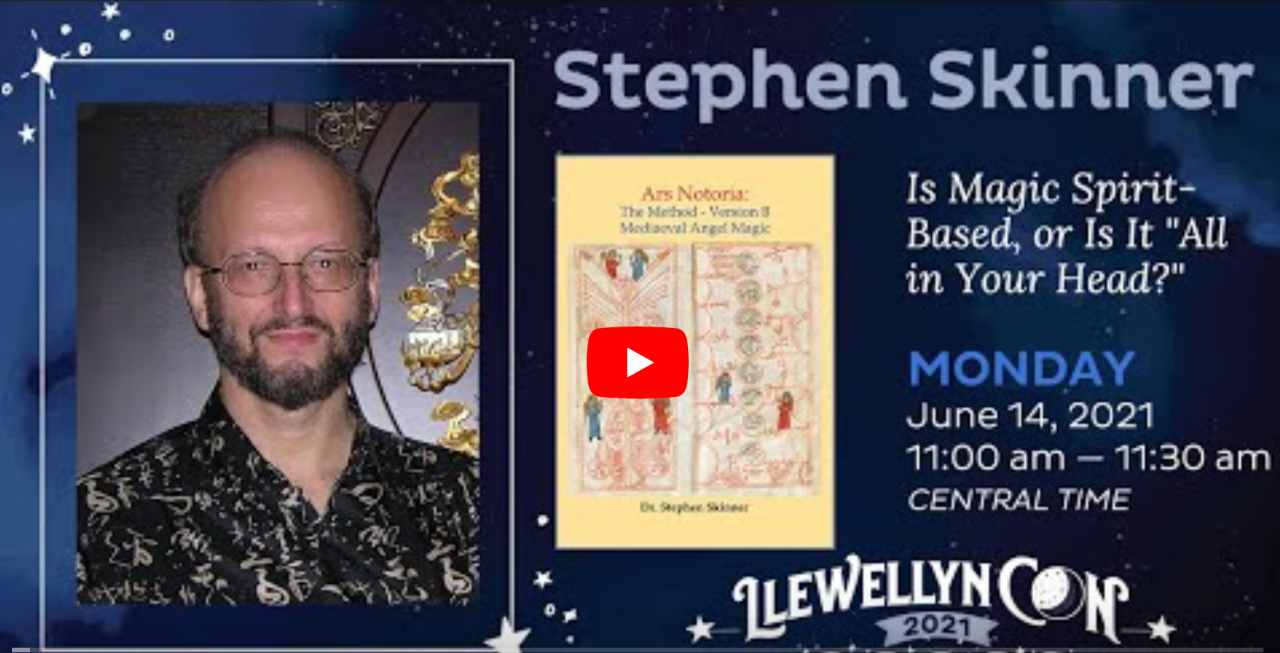 Video: LlewellynCon2021: Dr. Stephen Skinner Discusses Whether Magick ...